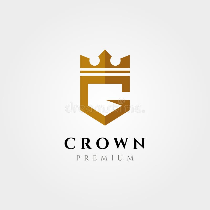Initial Logo Letter G with Crown Vector Symbol Illustration Design ...