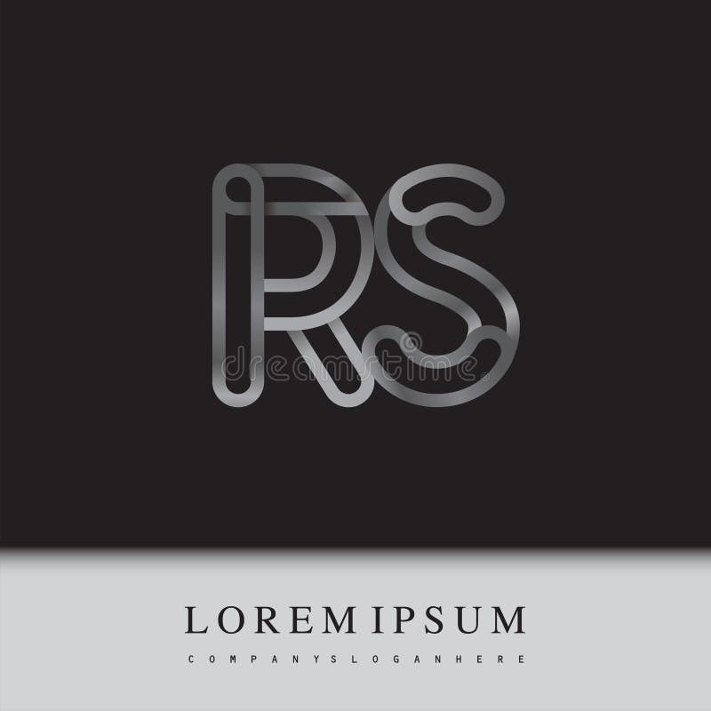 Initial Rs Letter Linked Logo Stock Illustrations – 95 Initial Rs ...