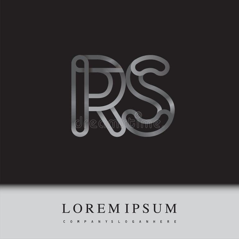Initial Rs Letter Linked Logo Stock Illustrations – 95 Initial Rs ...