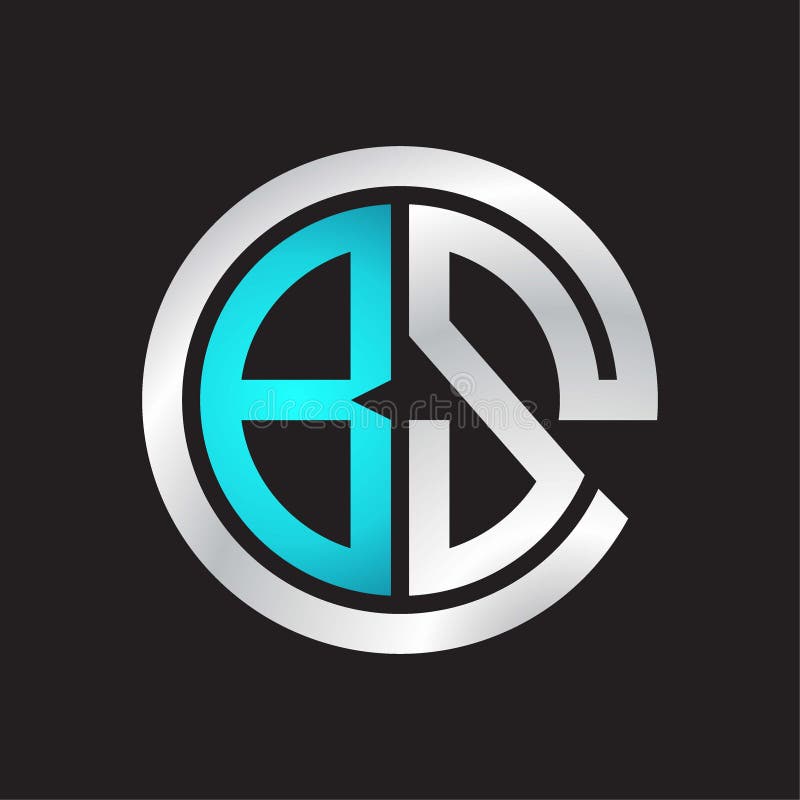 BS Initial Logo Linked Circle Monogram Stock Vector - Illustration of ...