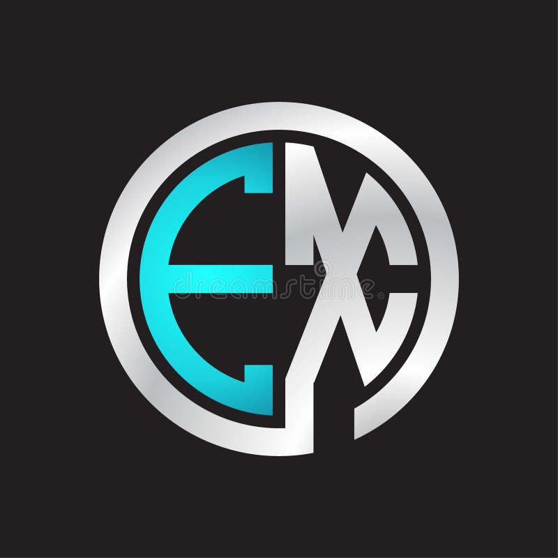EX Initial Logo Linked Circle Monogram Stock Vector - Illustration of ...