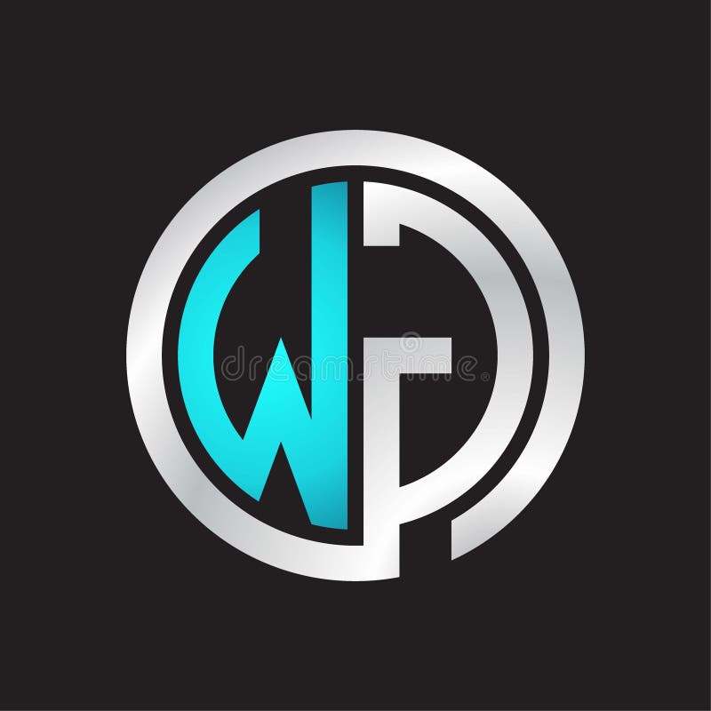 WG Initial Logo Linked Circle Monogram Stock Vector - Illustration of ...