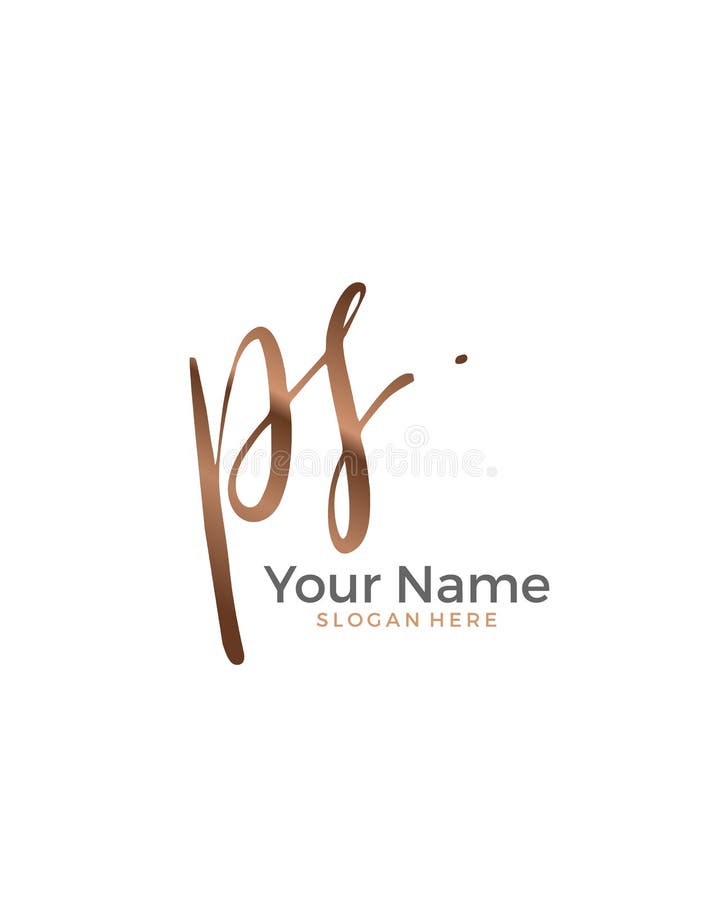 P S PS Initial Logo Signature Vector. Handwriting Concept Logo. Stock ...