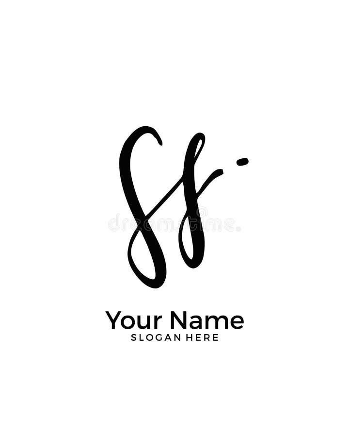 S SS Initial Logo Signature Vector. Handwriting Concept Logo. Stock ...