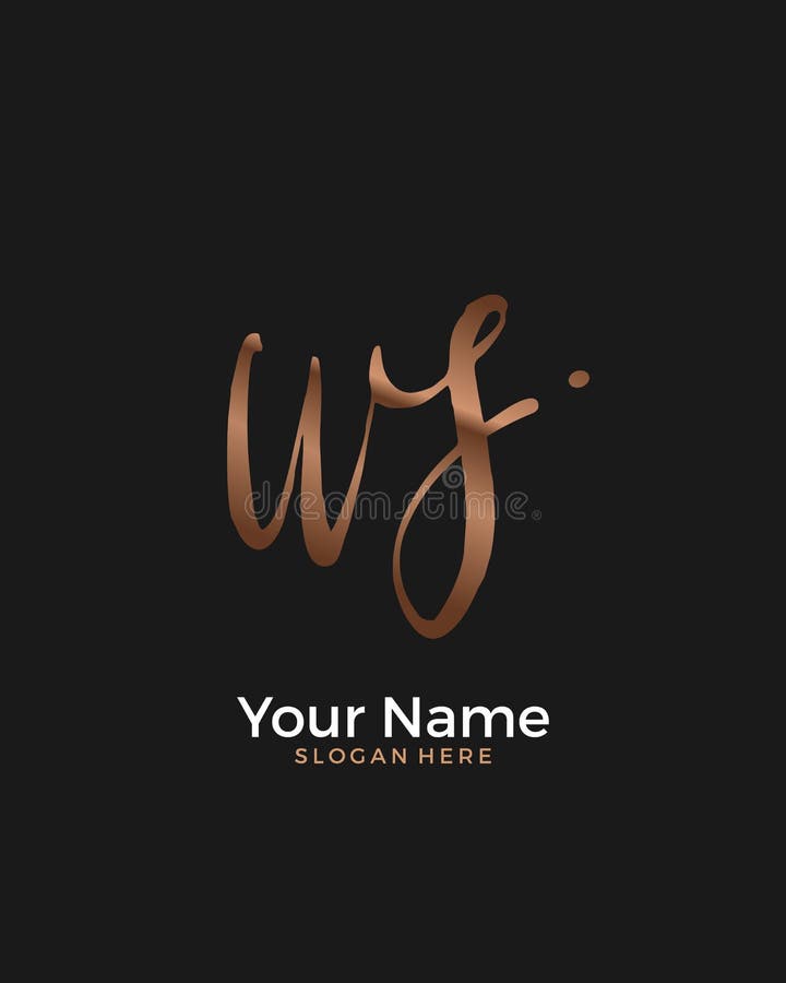W S WS Initial Logo Signature Vector. Handwriting Concept Logo. Stock ...