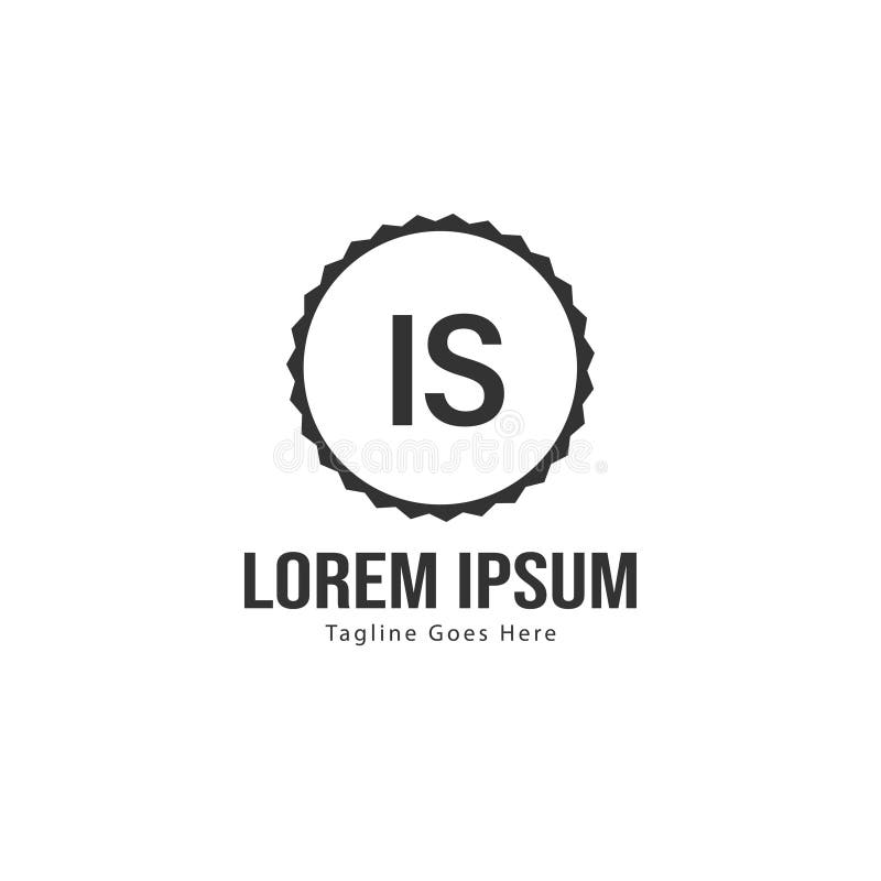 Initial is Logo Template with Modern Frame. Minimalist is Letter Logo ...
