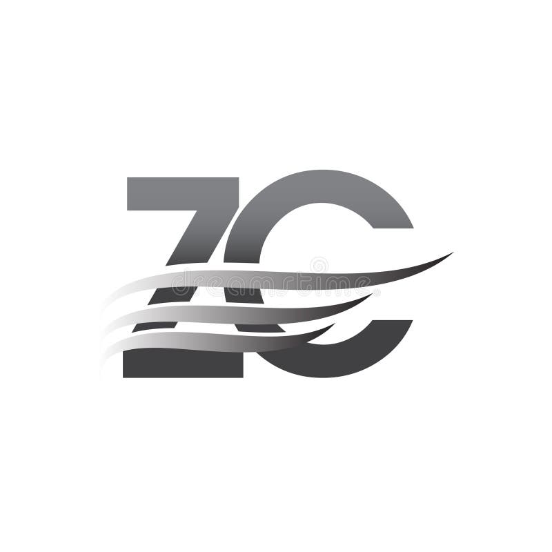 Initial Logo with Wing Grey Color. Stock Illustration - Illustration of ...