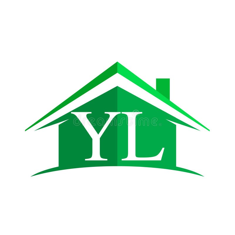 Initial Logo YL with House Icon and Green Color, Business Logo and ...