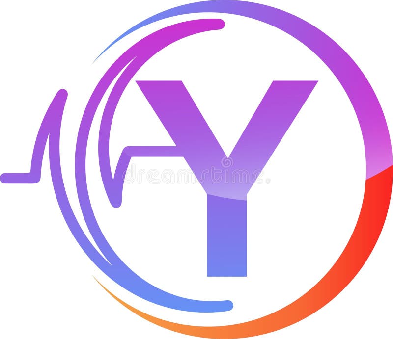 Initial Low Poly Y Alphabet with Health Pulse Heartbeat Logo Design ...
