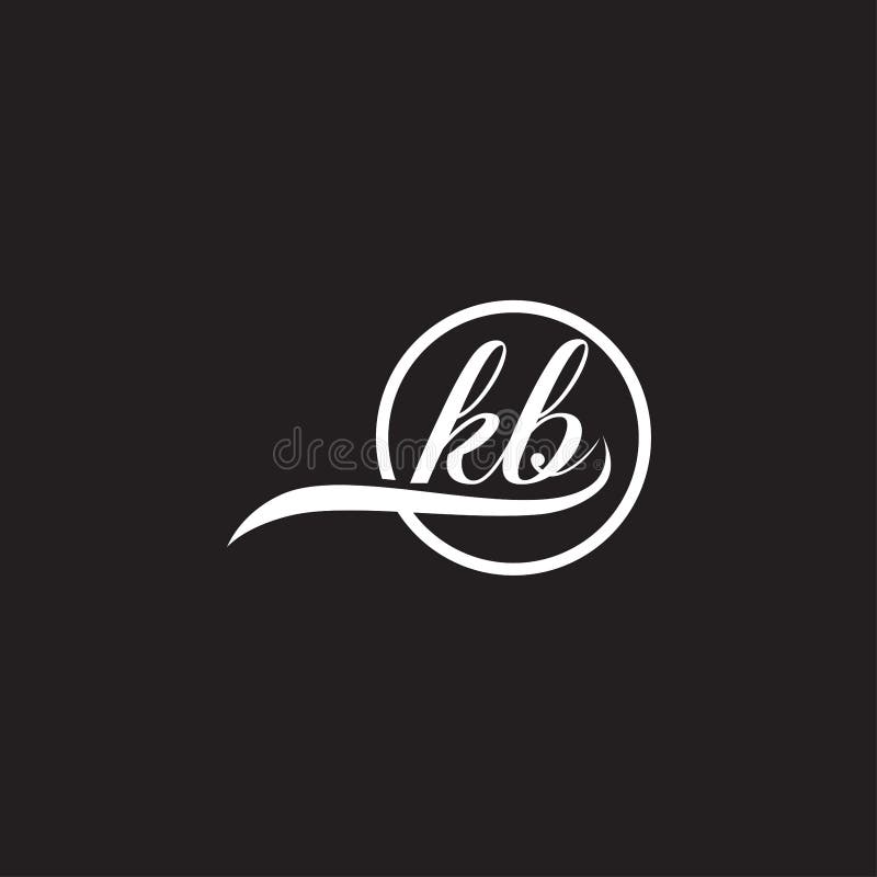 Initial Lowercase Letter KB Rounded Logo on Multiple Backgrounds, KB ...