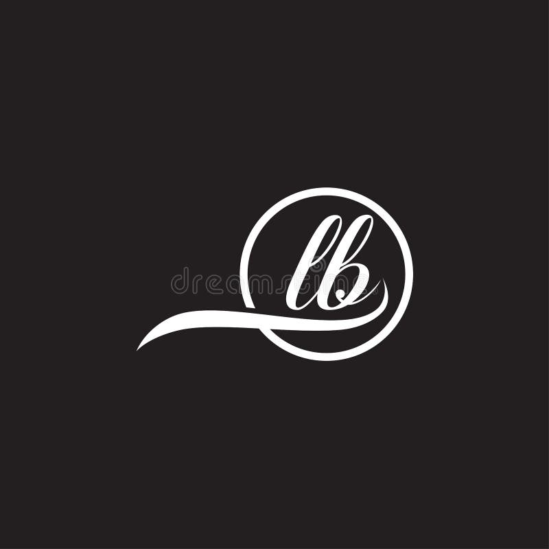Initial Lowercase Letter LB Rounded Logo on Multiple Backgrounds, LB ...