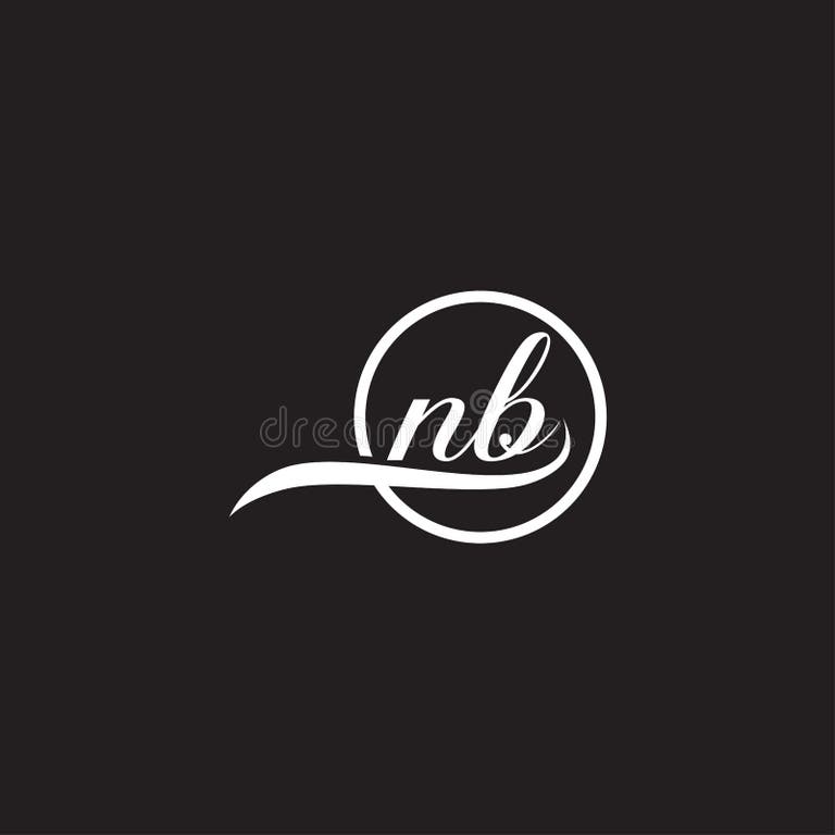 Initial Lowercase Letter NB Rounded Logo on Multiple Backgrounds, NB ...