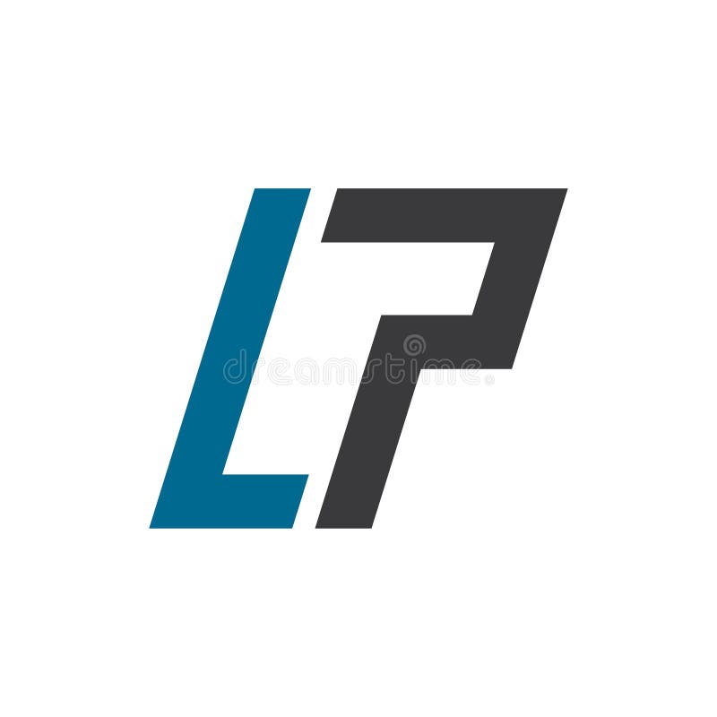 Initial Lp Letter Logo Vector Icon Illustration Stock Illustration ...