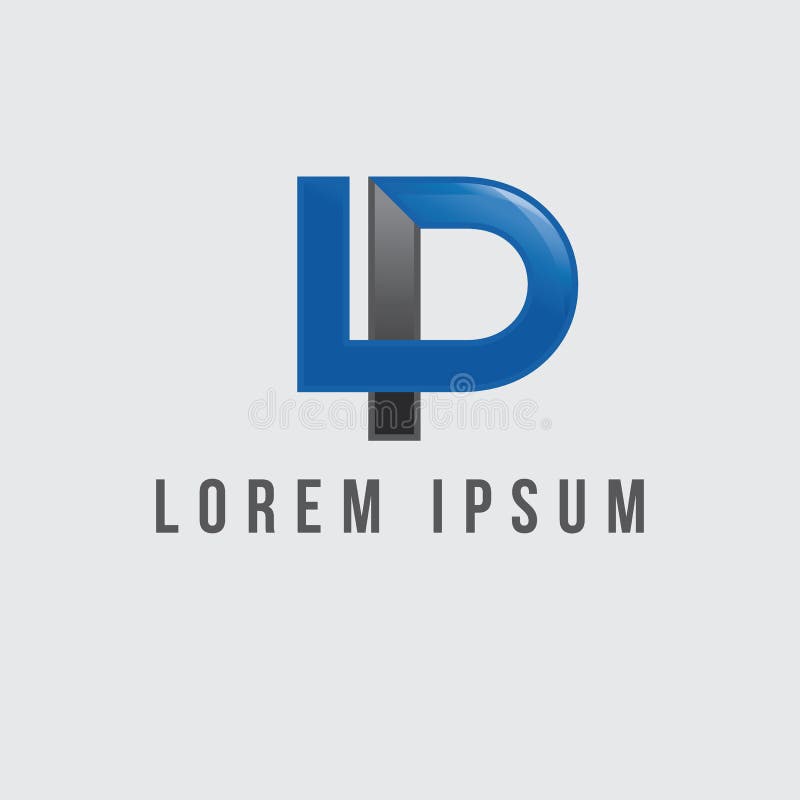 Initial LP Letter Symbol Design Vector Template Stock Vector ...