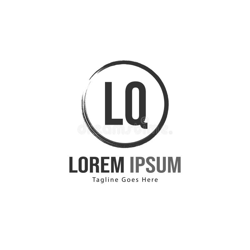 Initial LQ Logo Template with Modern Frame. Minimalist LQ Letter Logo ...