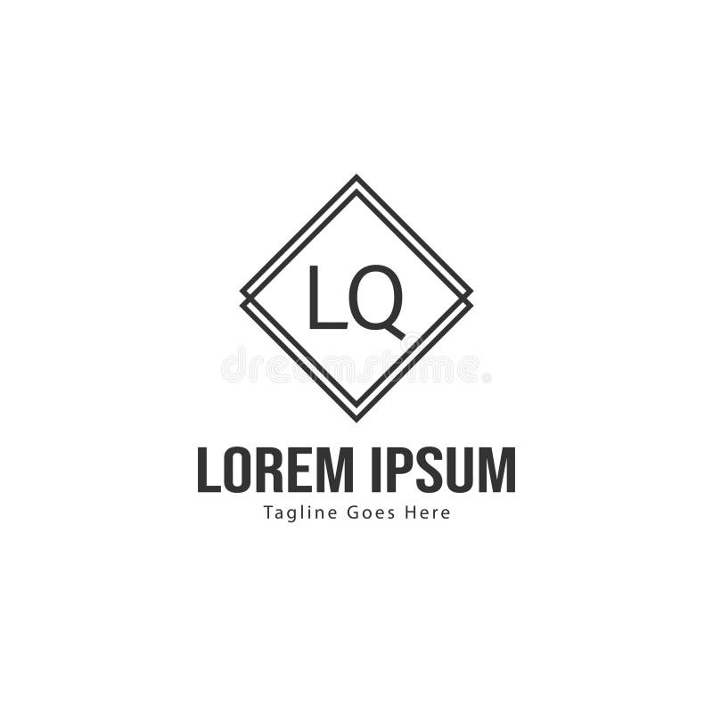 Initial LQ Logo Template with Modern Frame. Minimalist LQ Letter Logo ...