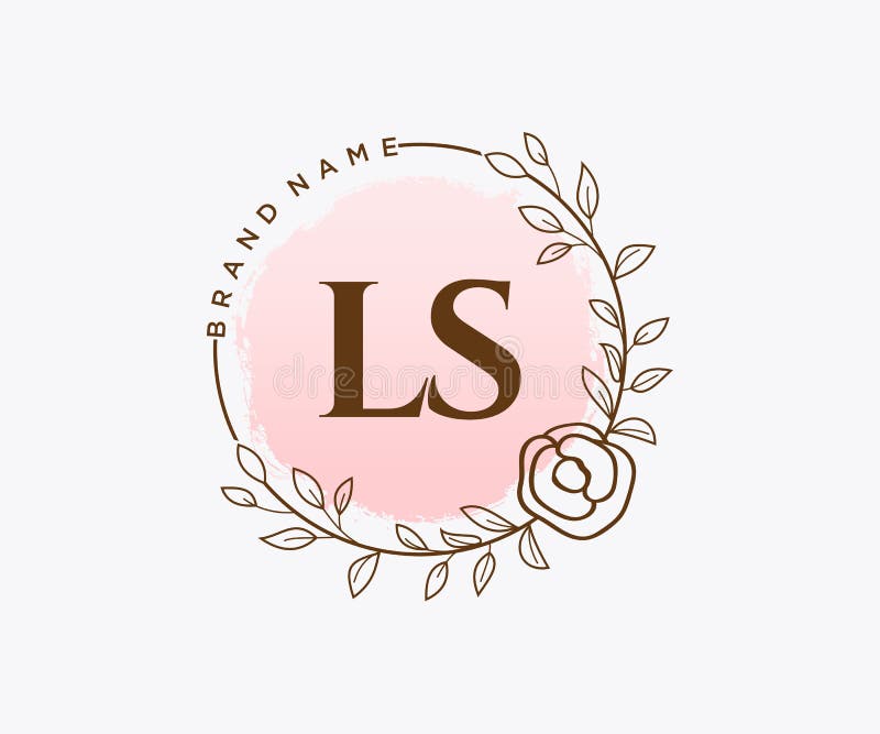 Initial LS Feminine Logo. Usable for Nature, Salon, Spa, Cosmetic and ...