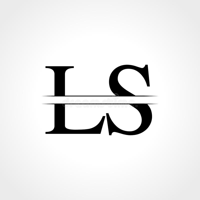 Initial Letter LS Design Template Stock Vector - Illustration of ...