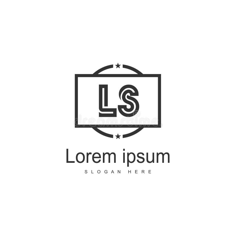 Initial LS Logo Template with Modern Frame. Minimalist LS Letter Logo ...