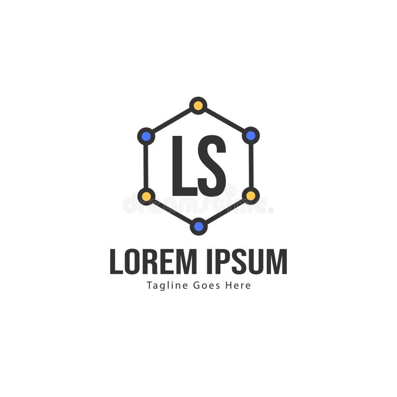 Initial LS Logo Template with Modern Frame. Minimalist LS Letter Logo ...