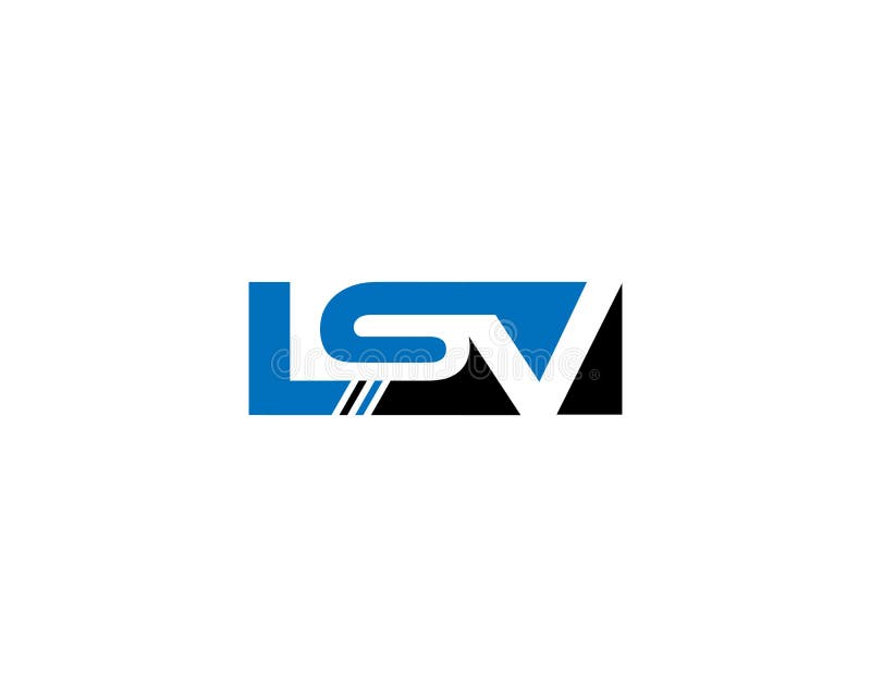 Initial LSV Letter Abstract Linked Logo Stock Vector - Illustration of ...