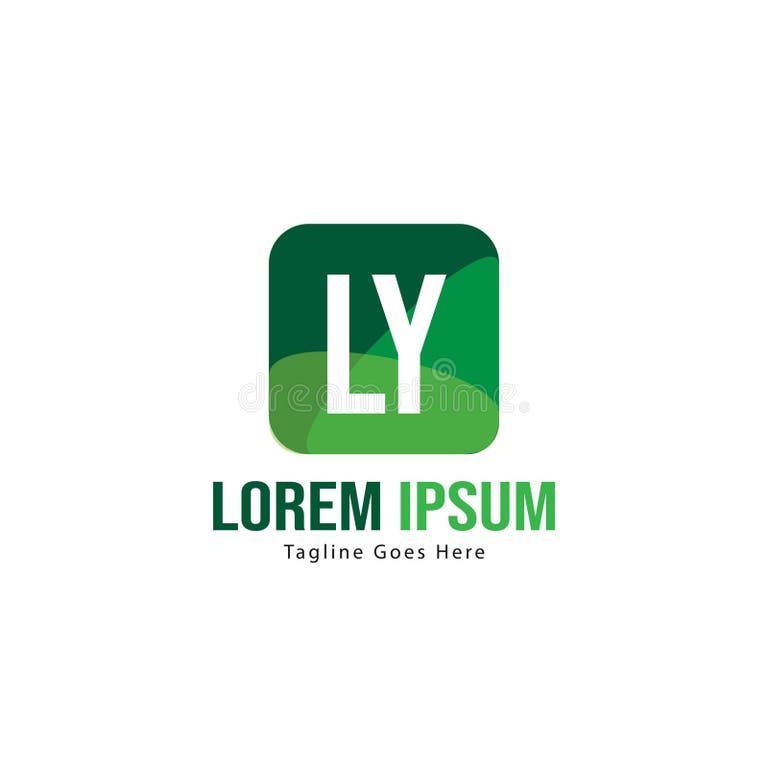 Initial LY Logo Template with Modern Frame. Minimalist LY Letter Logo ...