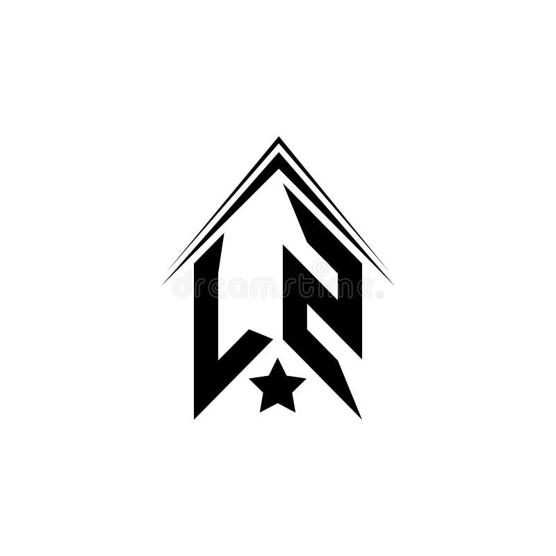 Initial LZ Logo Design with Shape Style, Logo Business Branding Stock ...