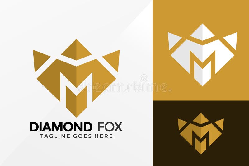 Initial M Diamond Fox Logo Design, Brand Identity Logos Designs Vector ...