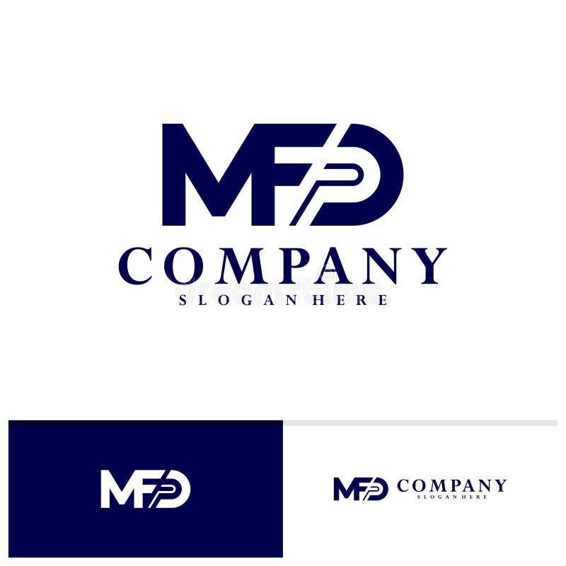 Initial M F D Logo Vector Template, Creative M F D Logo Design Concepts ...