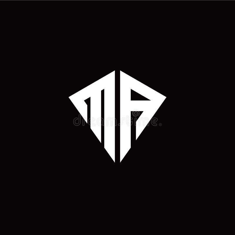 Initial M a Letter with Kite Modern Style Logo Template Vector Stock ...