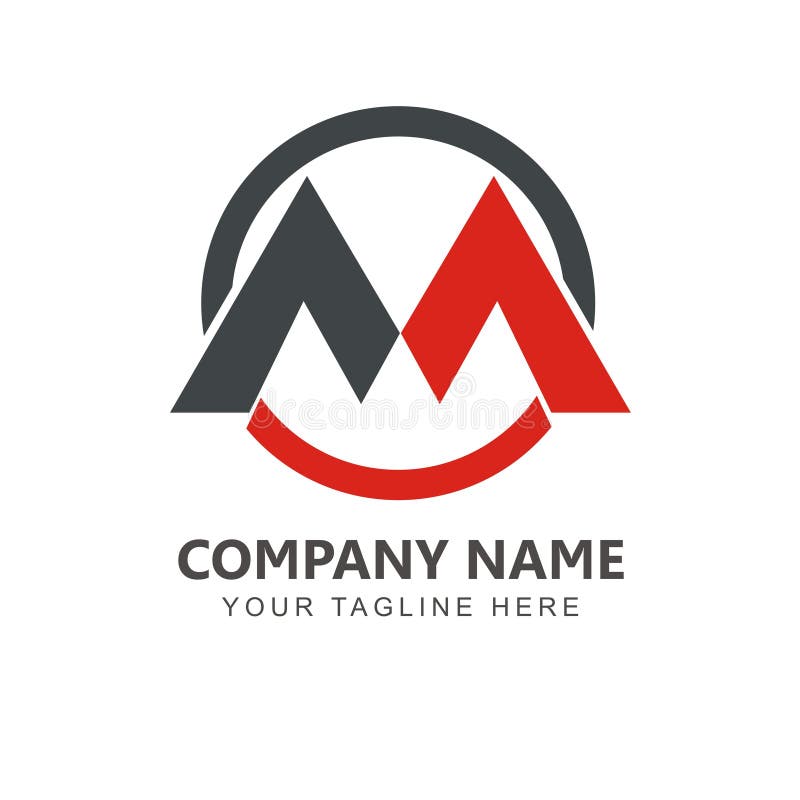 Initial M Logo Design Inspiration Stock Illustration - Illustration of ...