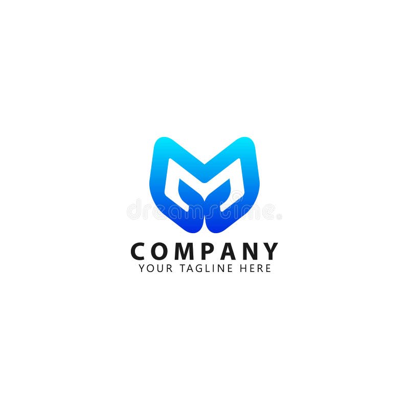 Initial M Logo Monogram Design Modern Template Stock Vector ...