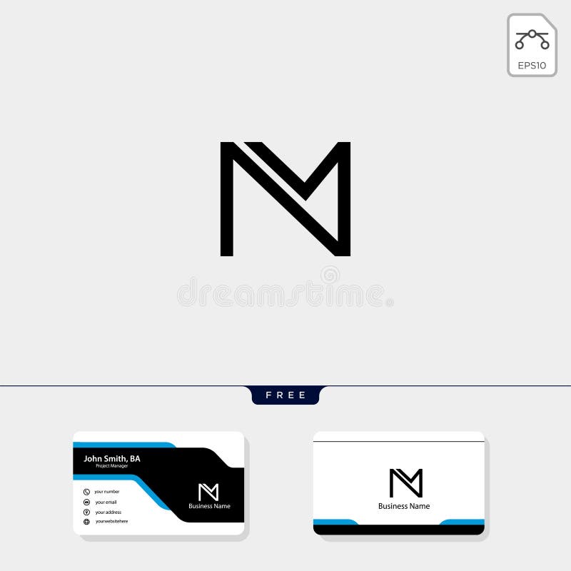 Initial M Monogram Logo Template, Vector Illustration, Free Your ...
