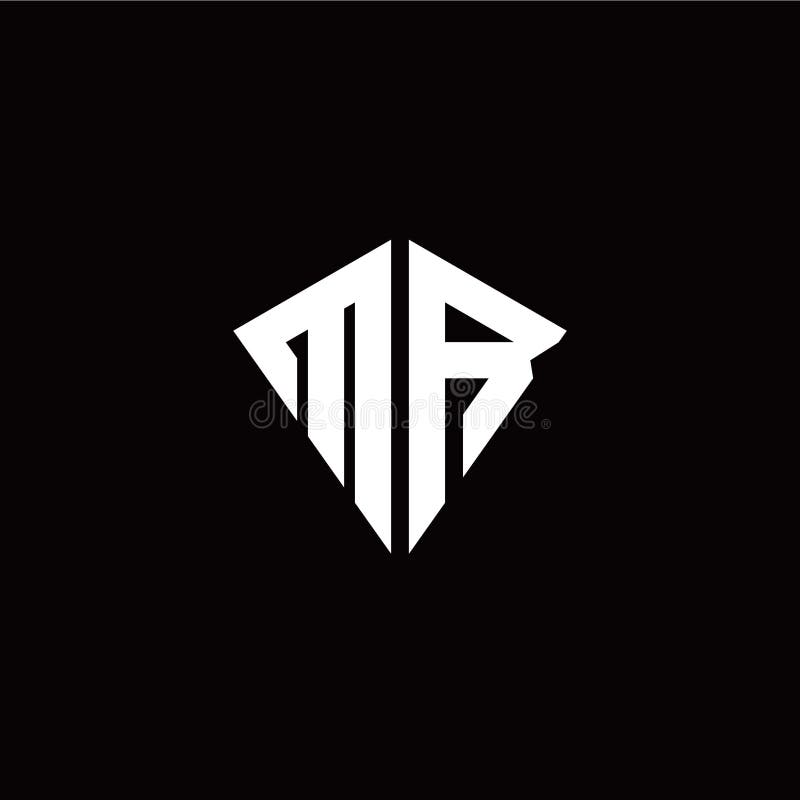 Initial M R Letter with Kite Modern Style Logo Template Vector Stock ...