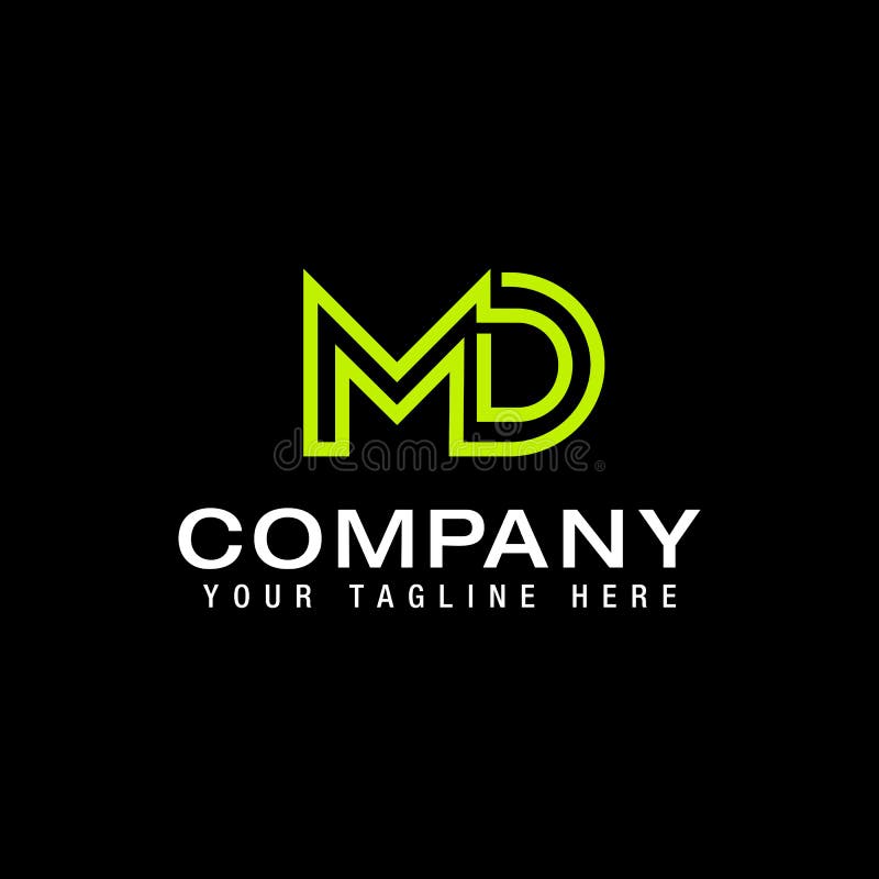 Initial Letter Md Logo Template Vector Design Stock Illustrations – 812 ...