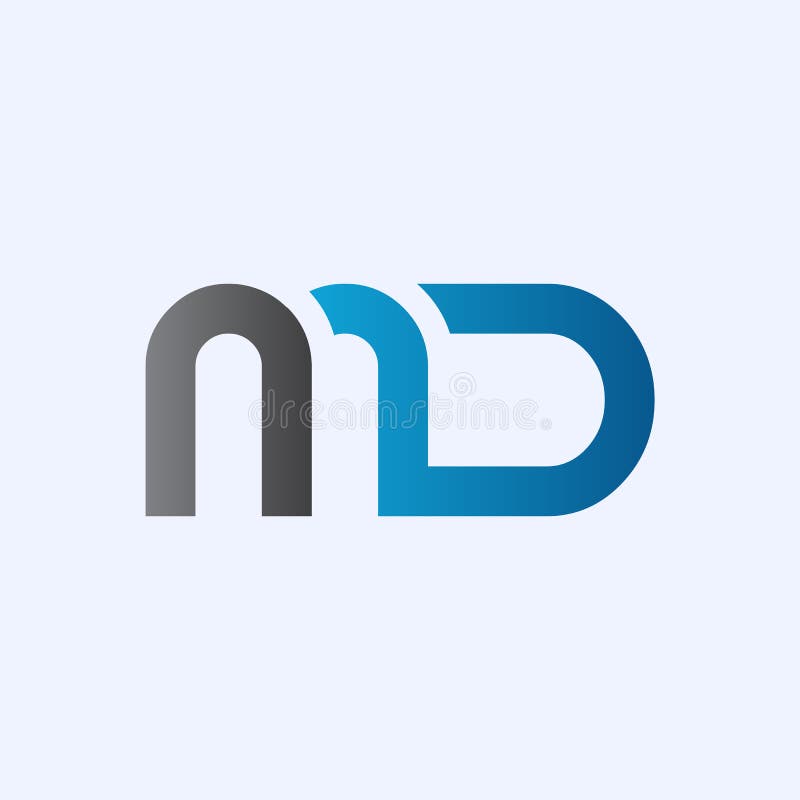 Initial MD Letter Logo Vector Template. Abstract Letter MD Logo Design ...