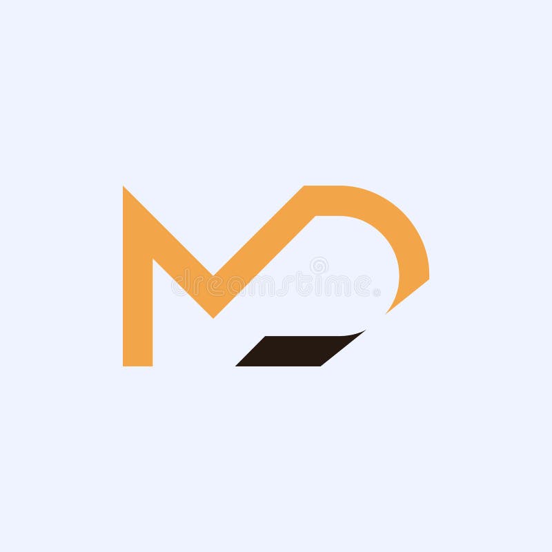 Initial MD Letter Logo Vector Template. Abstract Letter MD Logo Design ...