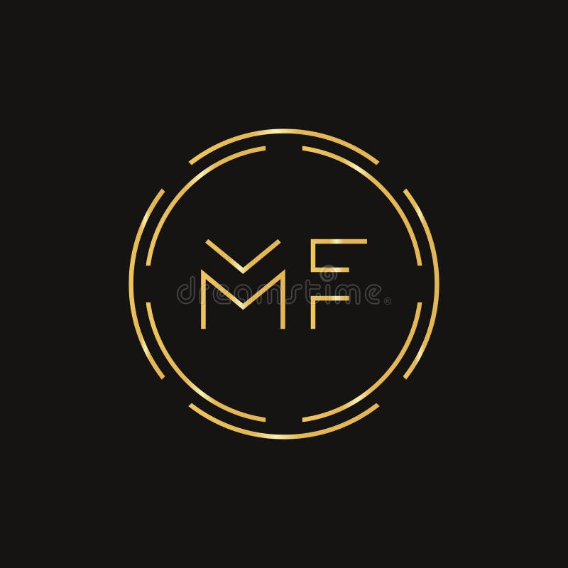 Initial MF Letter Logo Design Vector Template. Abstract Letter MF Logo ...