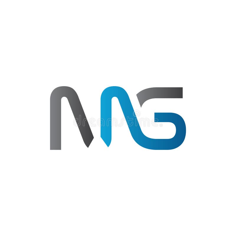 Initial MG Letter Logo Vector Template. Abstract Letter MG Logo Design ...
