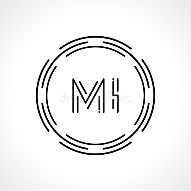 Initial MI Letter Logo Design Vector Template. Abstract Letter MI Logo ...
