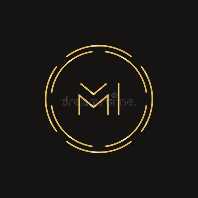 Initial MI Letter Logo Design Vector Template. Abstract Letter MI Logo ...