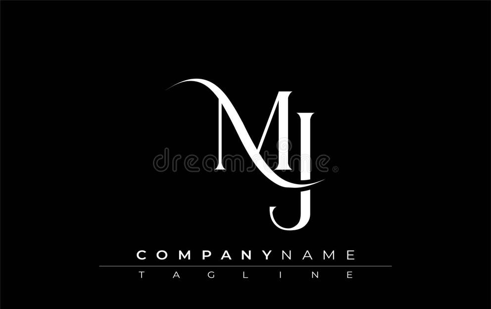 Initial MJ Logo Design Vector Stock Vector - Illustration of creative ...