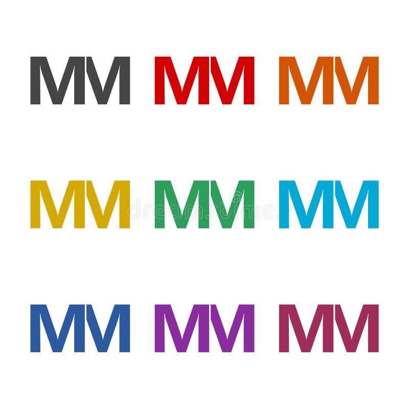 Mm Letter Logo Stock Illustrations – 1,736 Mm Letter Logo Stock ...