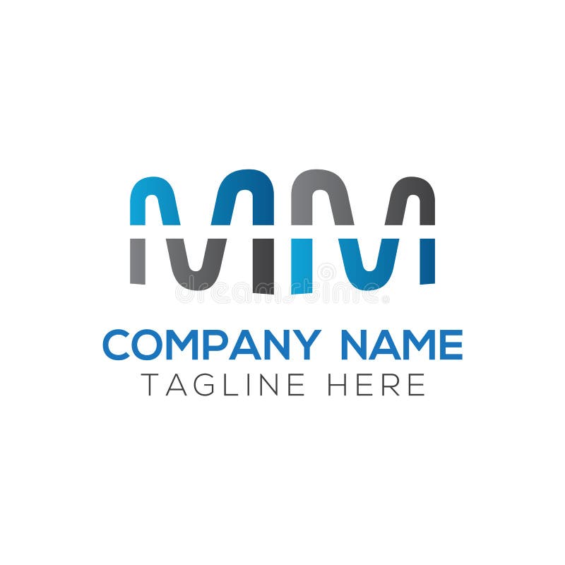 Initial MM Letter Logo Design Vector Template. Abstract Letter MM Logo ...