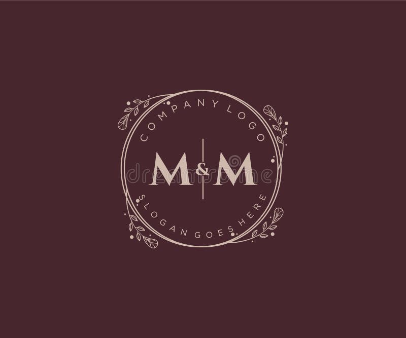 Mm Wedding Monogram Stock Illustrations – 286 Mm Wedding Monogram Stock ...