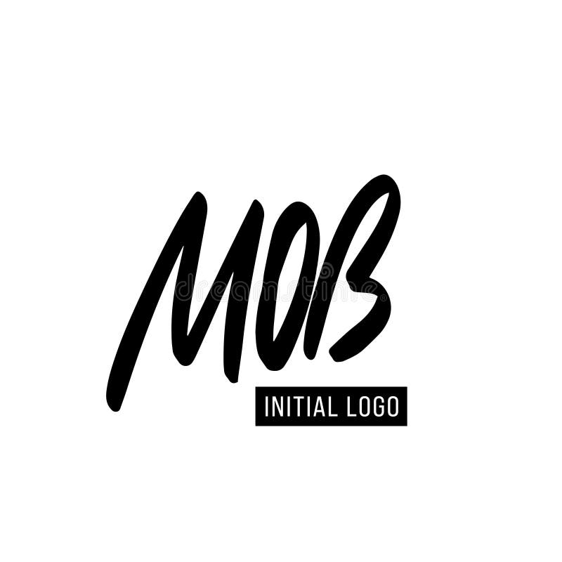 Initials-04-05 stock vector. Illustration of idea, card - 199925146