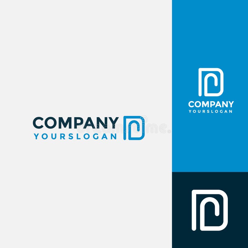 Initial mono line logo stock vector. Illustration of mono - 236626267