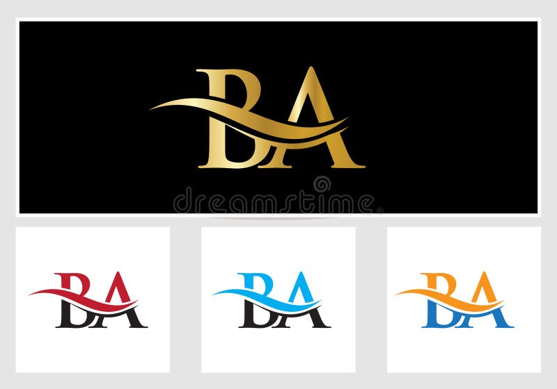 Ba Monogram Gold Stock Illustrations – 267 Ba Monogram Gold Stock ...