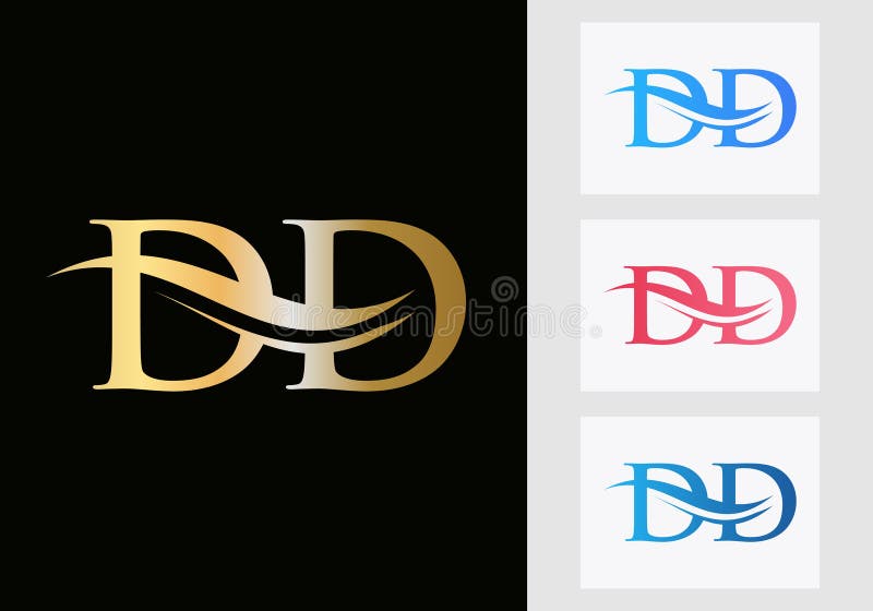 Monogram Letter DD Logo Design. DD Logotype Template Stock Vector ...
