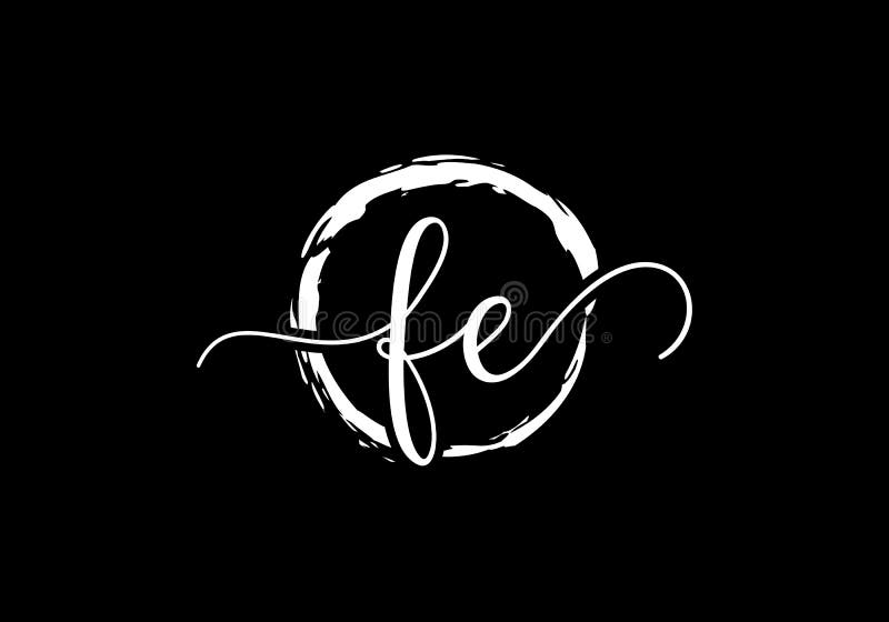 Initial Monogram Letter FE Logo Design Vector Template. FE Letter Logo ...